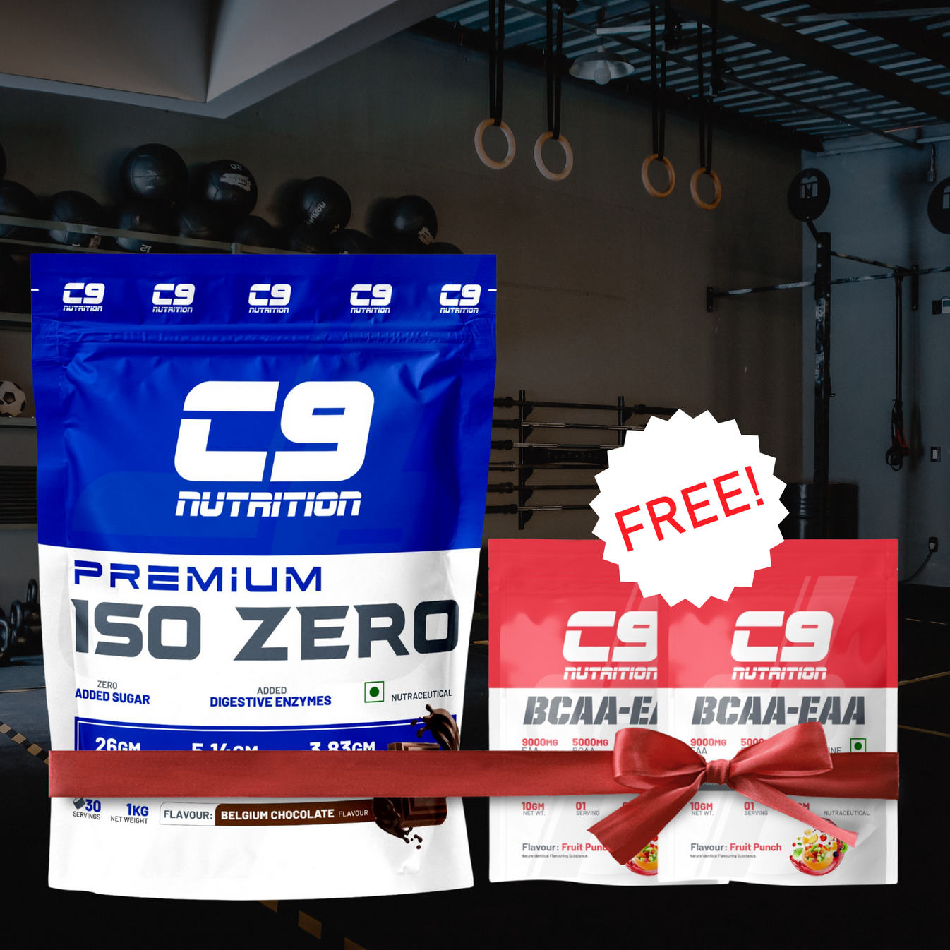 C9 Nutrition ISO ZERO Whey Isolate 1kg | Vegetarian | 26g Protein & BCAAs