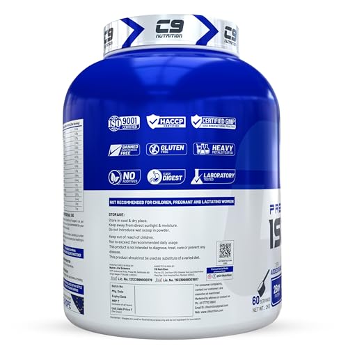 C9 Nutrition ISO ZERO Whey Isolate 1kg | Vegetarian | 26g Protein & BCAAs